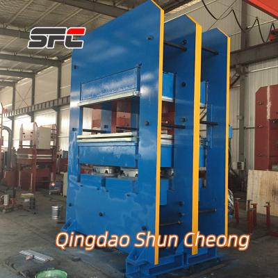 China PLC Control Hot Plate Vulcanizing Press with 1200x1200mm Platen Size and Pull-Push Device for sale