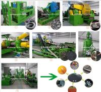 China Full Automatic Waste Tire Recycling Machine with 300-1000kg/h Capacity Producing 0-30mesh Rubber Powder for sale