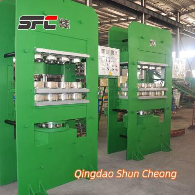China Hydraulic Rubber Vulcanizing Press with 4.00MN Total Pressure 1200x1200mm Platen Size and PLC Control System for sale