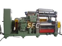 China Rubber Mixing Mill with Foot-operated Emergency Stop Button ZSYF Series Reducer and Circular Cutting Knife for sale