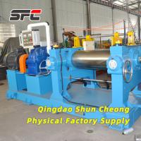 China XK-560 Rubber Mixing Machine with 560mm Roll Diameter, 90kw Motor Power, and PLC Control Open Mixing Mill for sale