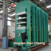 China PLC Control Compact Body High Automation Fabric Core Conveyor Belt Vulcanizing Press for Rubber Strip Production Line for sale