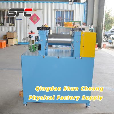 China 6 Inch XK-160 Model Semi-Automatic Lab Rubber Mixing Machine Two Roll Mill for sale