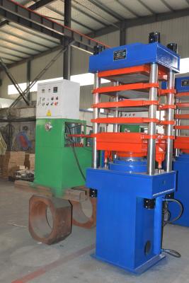 China Column Type Table Tennis Racket Vulcanizing Machine with 1.40 MN Clamping Force, 220°C Heating Temperature, and Full-Automatic Control for sale