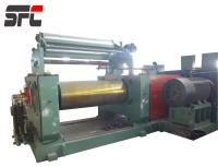 China PLC Control Two Roll Open Mill Rubber Mixing Machine with Stock Blender for sale