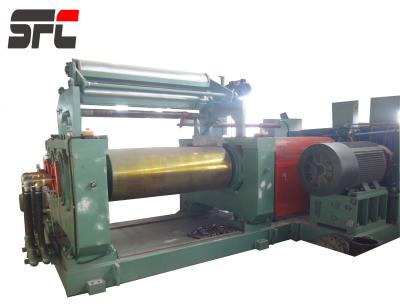 China PLC Control Two Roll Open Mill Rubber Mixing Machine with Stock Blender for sale