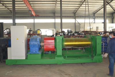China XK-560 Rubber Mixing Machine with 560mm Roll Diameter 90kw Motor Power and PLC Control Open Mixing Mill for sale