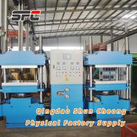 China Duplex Rubber Vulcanizing Press with 0.50 MN Total Pressure PLC Automatic Control and CE ISO SGS Certification for sale