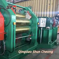 China Three Roller Rubber Calender with 400mm Roller Diameter and 1400mm Roll Working Length CE Certified for sale