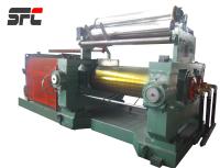 China Rubber Mixing Machine with 560mm Roll Diameter 90kw Motor Power and PLC Control Open Mixing Mill for sale