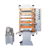 China Rubber Tiles Vulcanizing Press with 1200X1200mm Platen Size and 2 or 4 Working Layers Featuring Manual Push-Out Device for sale