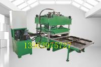 China 50 Ton Pressure Rubber Tile Vulcanizing Press with 4 Working Layers and Manual Push-Out Device for sale