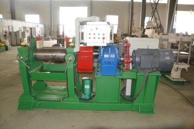 China XK-250 Rubber Mixing Machine with 560mm Roll Diameter 90kW Motor Power and PLC Control Open Mixing Mill for sale