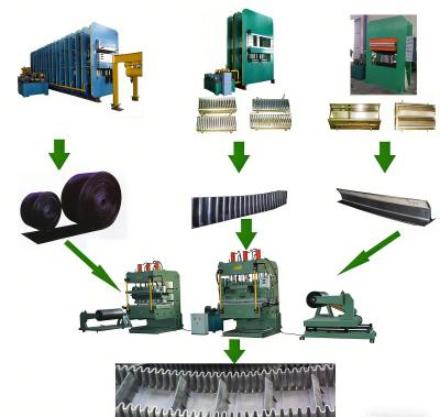 China Cooling Chamber Design Rubber Vulcanizing Press Machine with PLC Control System and Customized Size for sale