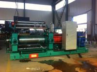 China PLC Control XK-400 Model Two Roll Open Mill Rubber Mixing Machine with 1500 mm Working Length for sale