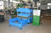 China Rubber Tiles Vulcanizing Press with 4 Working Layers and 1000x1000mm Platen Size Featuring Manual Push-Out Device for sale