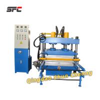 China Rubber Floor Tile Vulcanizing Machine with 550×550mm Heating Plate Size 50 Ton Total Pressure and 4 Working Layers for sale