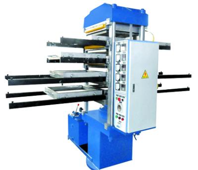 China Rubber Tile Vulcanizing Press with 400X400X45 mm Plate Size for Customizable Rubber Tiles and Oil-free Operation for sale
