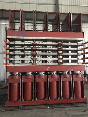 China 5 Working Layers Jaw Type Tire Tread Vulcanizing Press with 12MN Total Pressure and Fully Automated Control System for sale