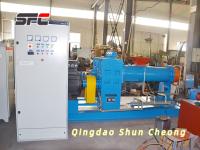 China Double-heads Rubber Strainer Feed Extruder / Force Feeding Rubber Strainer Machine with Double Head for sale