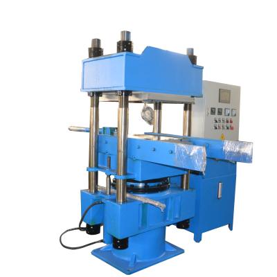 China Automatic Push Pull Mold in-out and Rubber Hydraulic Vulcanizing Press Machine Plate Rubber Vulcanizer Press Curing Press for sale