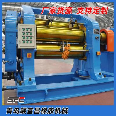 China PLC Control Rubber Calender Machine with Hard-Tooth Reducer and Hollow Roll Design XY Series Three Roll Calender for sale
