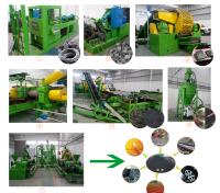 China PLC Controlled Waste Tire Recycling Line with Customizable Operation Mode and Steel Wire Separation for Rubber Powder Production for sale