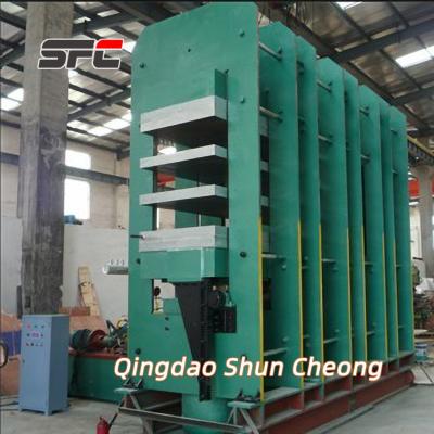 China Multiple Heating Zones Independent Temperature Control PLC Conveyor Belt Vulcanizing Machine Rubber Vulcanizing Press for sale