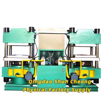 China Duplex Vulcanizing Press with PLC Full Automatic Control 0.50 MN Total Pressure CE ISO SGS Certified for sale