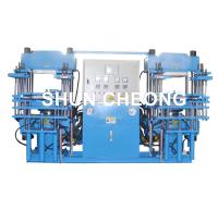 China 3RT 100Tons Dual Full Auto Vulcanizing Machine Hydraulic Vulcanizing Machine Plate Vulcanizing Press for sale