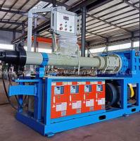 China EPDM Rubber Extruder with 55kw Motor Power 20:1 L:D Ratio and Hardened Reducer for Efficient Cold Feed Extrusion for sale