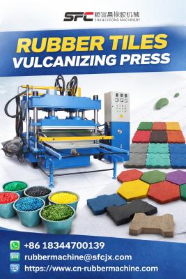 China 120 Ton Automatic Hydraulic Rubber Vulcanizing Press | 1100x1100mm Plate Rubber Floor Tile Making Machine for sale