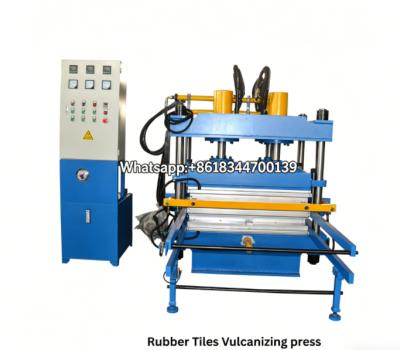 China Rubber Floor Tile Mat Making Machine / Rubber Floor Tile Vulcanizing Press for sale