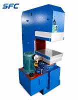 China PLC Controlled 0.25MN Total Pressure Electric Heating C Type Vulcanizing Press for Rubber Car Mat Making for sale