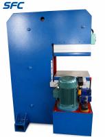 China PLC Controlled 0.25MN Total Pressure Electric Heating C Type Vulcanizing Press for Rubber Car Mat Making for sale
