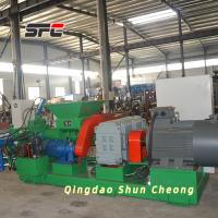 China Precise Temperature Control Force Feeding Single Screw Rubber Extruder Machine with PLC Control System for sale