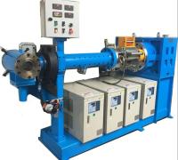 China Precise Temperature Control Force Feeding Single Screw Rubber Extruder Machine with PLC Control System for sale