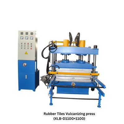 China PLC Control Rubber Floor Tile Vulcanizing Machine Rubber Floor Tile Making Machine for sale