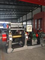 China XK-560 Rubber Mixing Machine with 560mm Roll Diameter 90kW Motor Power and PLC Control Open Mixing Mill for sale