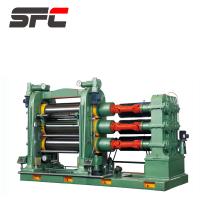 China DC Motor Driven Two and three Roller Calender with Chilled Cast Iron Rolls and Emergency Stop Device for sale
