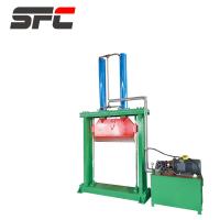China 5.5KW Hydraulic Rubber Cutter with ±0.1 mm Cutting Accuracy and PLC Control System for Rubber Bales for sale