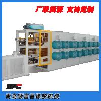 China PLC Automatic Control Vertical Structure Batch off Cooler with 700 mm Max. Rubber Sheet Width for sale