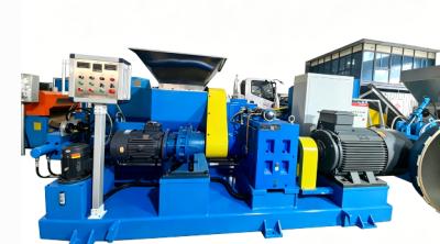 China Double Rotor Rubber Strainer Extruding Machine with Hydraulic Head for sale