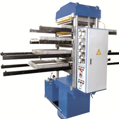 China 50-Ton Floor Tile Vulcanizing Press with Four Working Layers and Intelligent Temperature Control for sale
