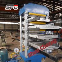 China 50-Ton Floor Tile Vulcanizing Press with Four Working Layers and Intelligent Temperature Control for sale