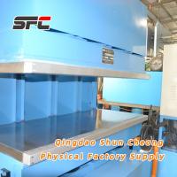 China Frame-type flat vulcanizing press with integrated cast steel jaw opening frame and intelligent constant temperature & pressure system for high structural rigidity for sale