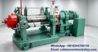 China XK 230 Rubber Mixing Mill PLC Control Chilled Cast Iron 2 Roller Stable Mixing for sale