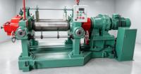 China XK 230 Rubber Mixing Mill PLC Control Chilled Cast Iron 2 Roller Stable Mixing for sale