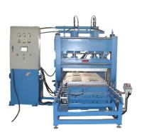 China Bi-directional Tilting-Platen Rubber Vulcanizing Press with PLC Fully Automatic Control and 1100x1100mm Maximum Product Size for sale