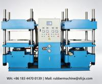 China Duplex Rubber Curing Press Double Station Vulcanizing Machine For Rubber Mat Production for sale